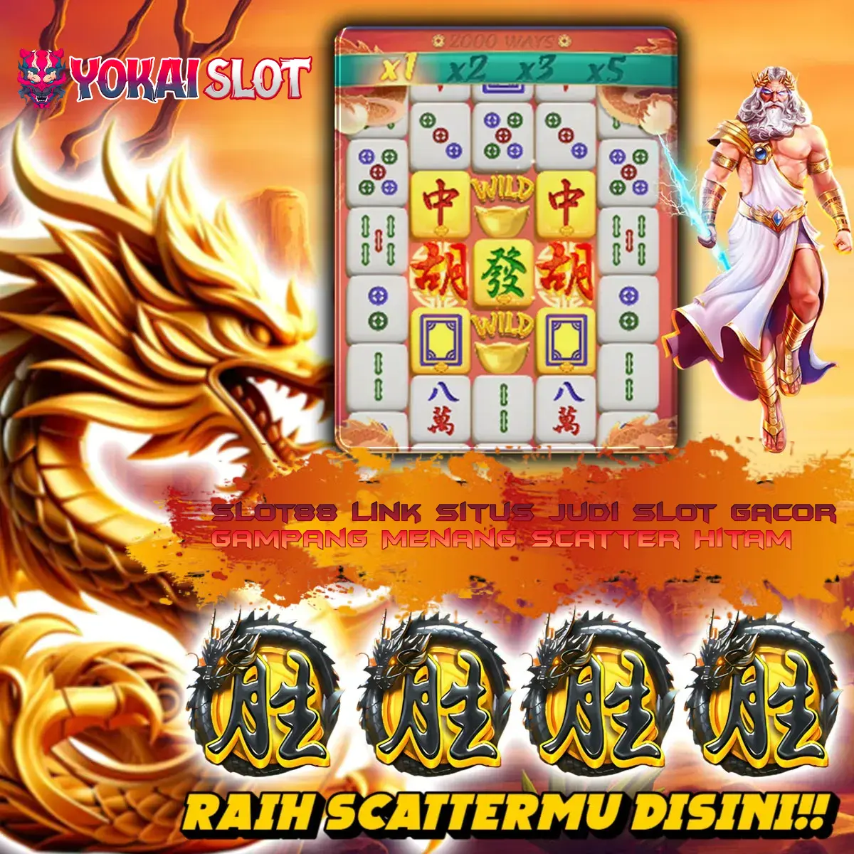 YOKAISLOT: Slot88 Link Situs Judi Slot Gacor Gampang Menang Scatter Hitam